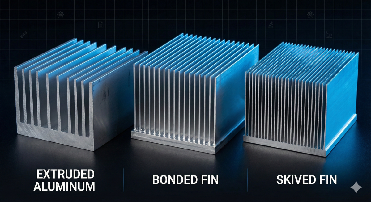 Extruded vs Bonded Fin vs Skived Heat Sinks: Cost and Performance ...